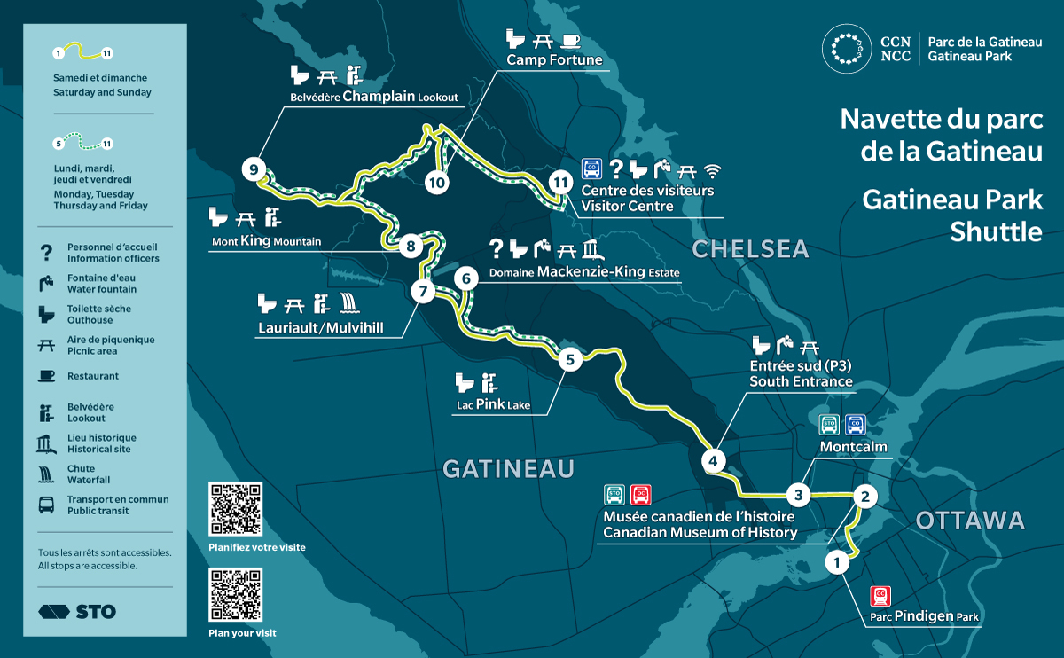 Gatineau Park shuttle - National Capital Commission