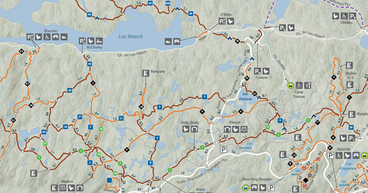 Gatineau Park Trail Map | National Capital Commission
